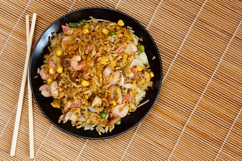 Special fried rice stock photo. Image of meal, rice, seafood - 26683840