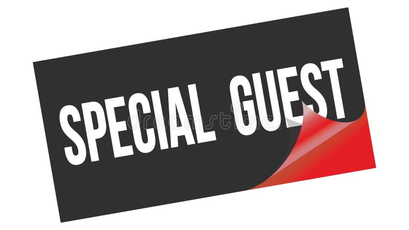 SPECIAL GUEST Text on Black Red Sticker Stamp Stock Illustration ...