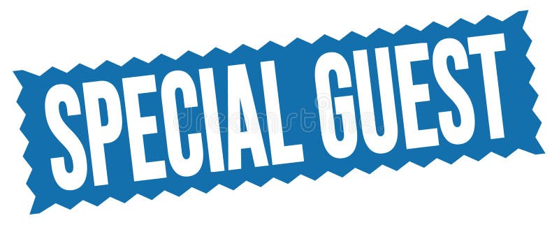 SPECIAL GUEST Text Written on Blue Stamp Sign Stock Illustration ...