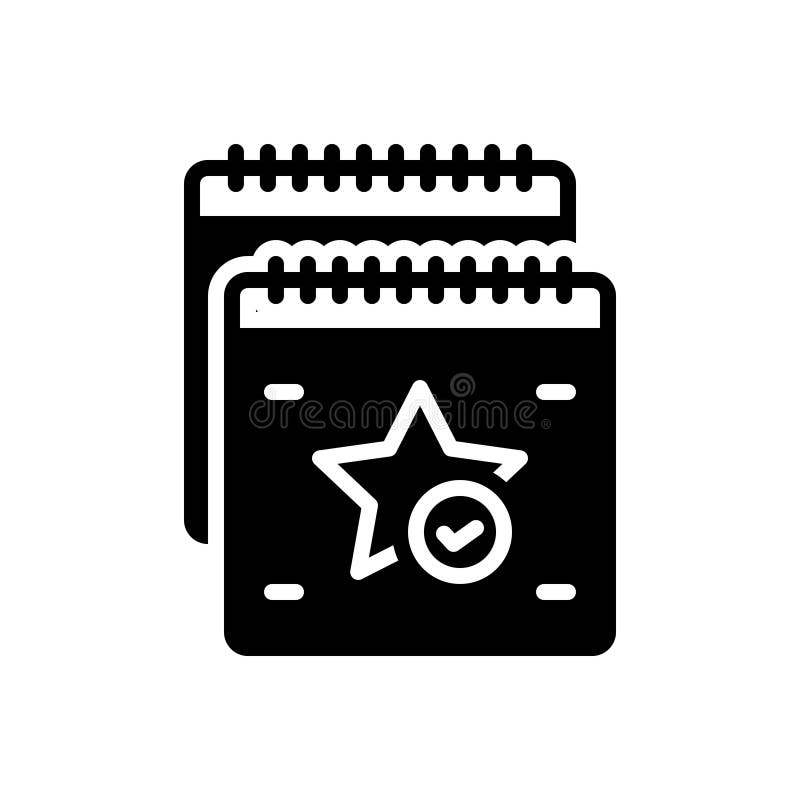 Black Solid Icon for Special, Particular and Project Stock Vector ...