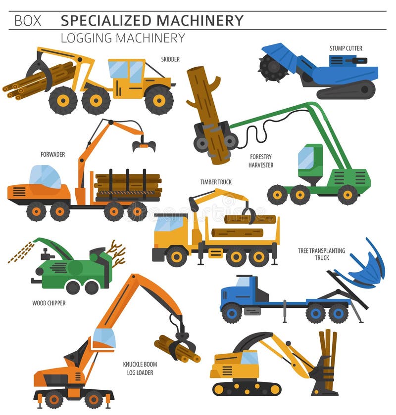 Logging Equipment Clipart