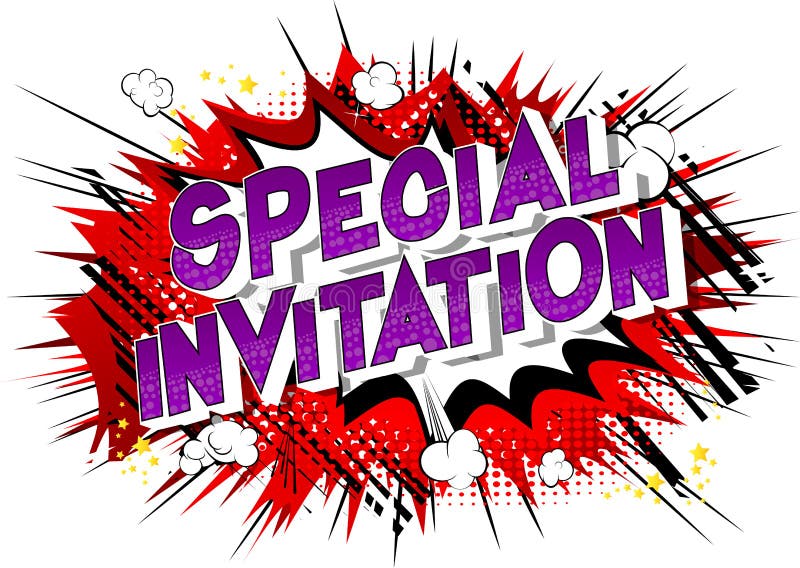 Special Invitation - Comic Book Style Words. Stock Vector ...