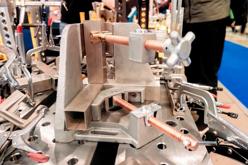 Special Locks for Welding Table Parts Stock Photo - Image of autonomous ...