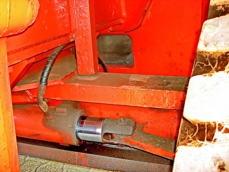 Special Machines - a Heavy Forklift with a Special Attachment Used for ...