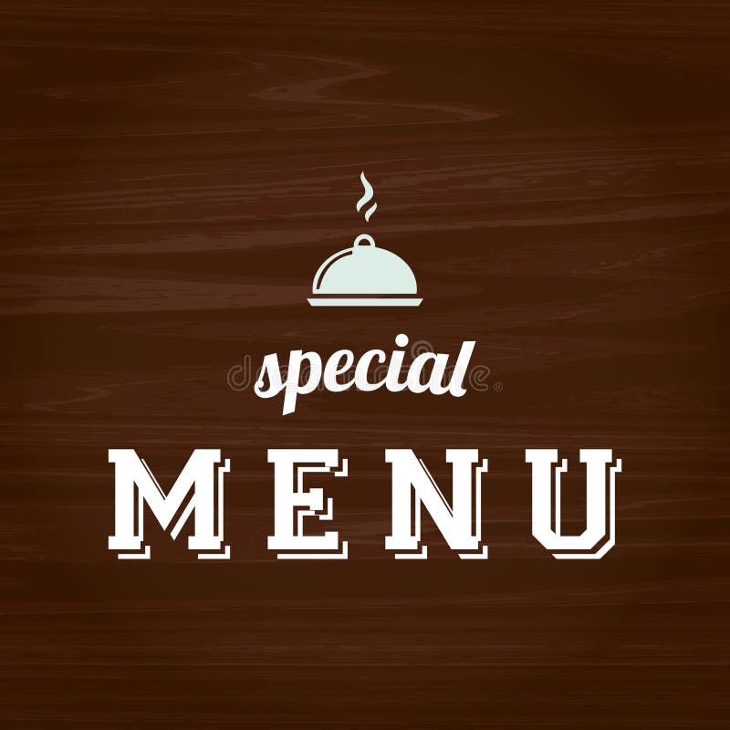Special Menu Text. Vector Illustration Decorative Design Stock Vector ...
