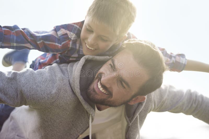 Special Moments for Father and Son Stock Image - Image of casual ...