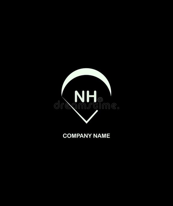 Initial NH Letter Logo Design. Vector File Included Stock Vector ...
