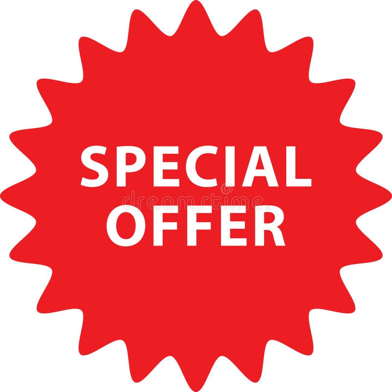 Red Starburst Special Offer Icon, Special Offer Badge, Promotional ...