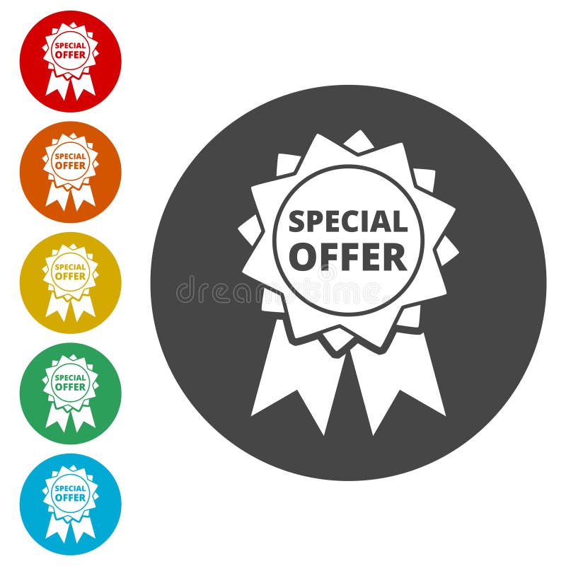 Special Offer - Award Icon Set Stock Vector - Illustration of garland ...