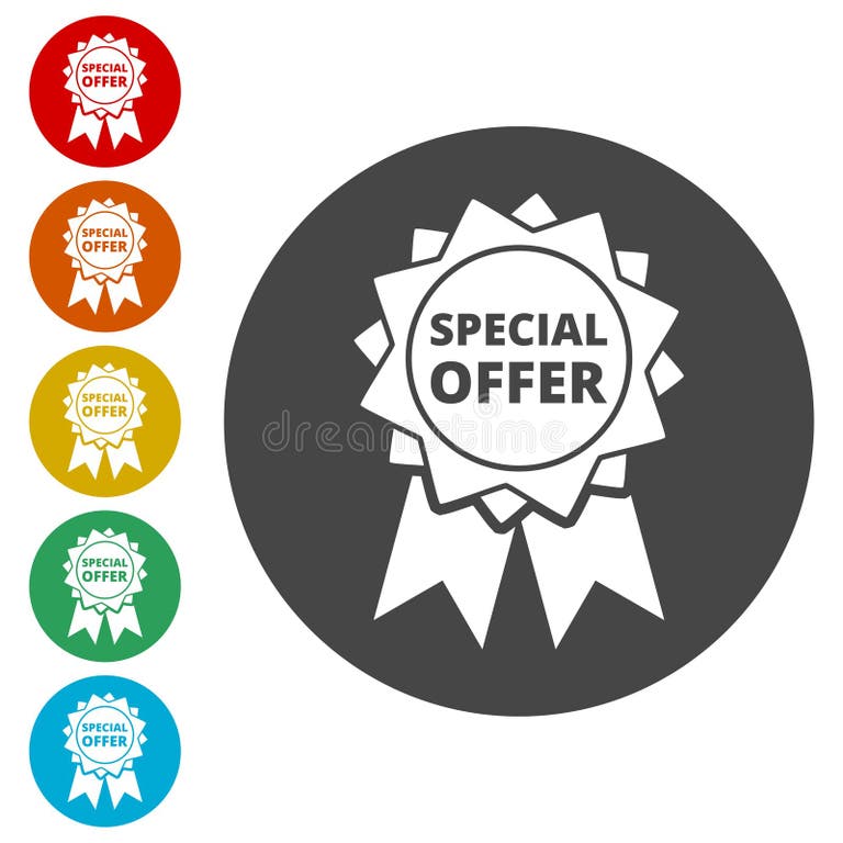 Special Offer - Award Icon Set Stock Vector - Illustration of garland ...