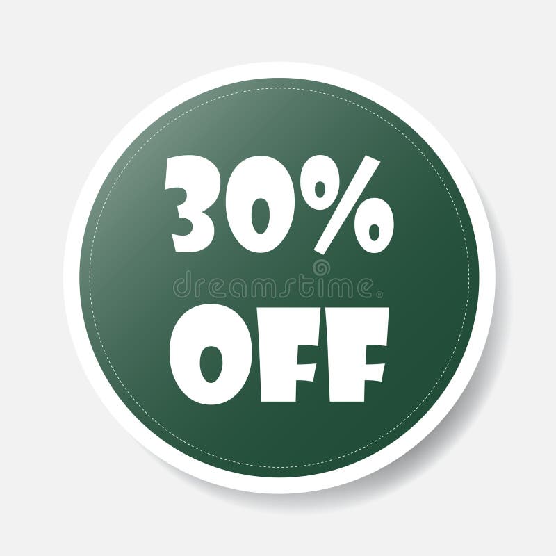 Special Offer Banner. Green Circle. Vector Illustration. Stock Vector ...