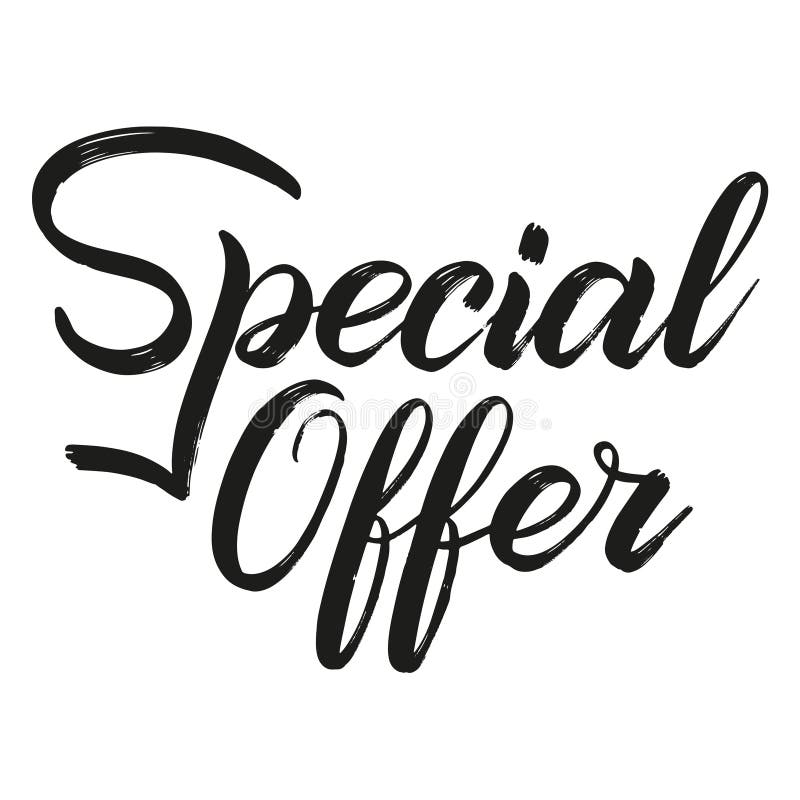 Special Offer. Black Isolated Script. Stock Vector - Illustration of ...