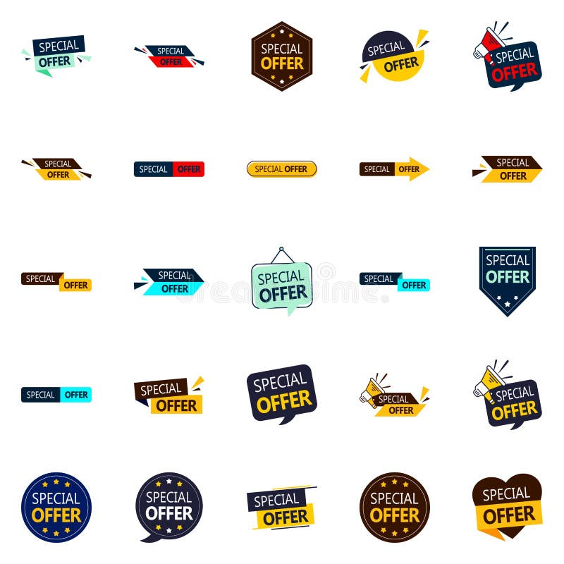 Special Offer Bundle 25 Eye Catching Vector Designs for Promotions and ...