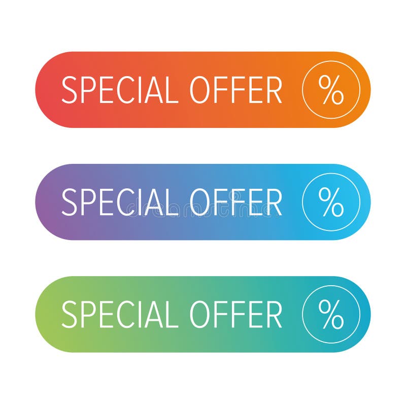 Special Offer Button Vector Stock Vector - Illustration of symbol ...