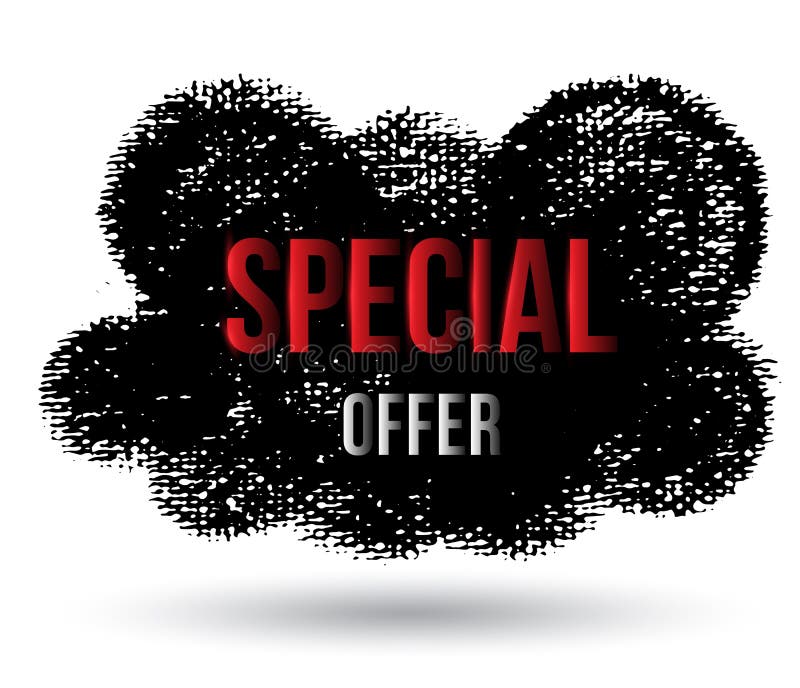 Special Offer on Cloud Black Banner Stock Vector - Illustration of ...