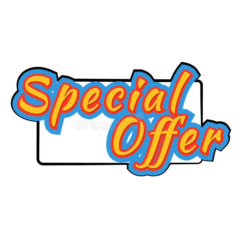 Special offer comics icon stock illustration. Illustration of price ...