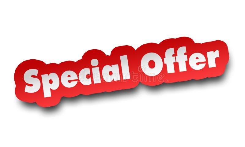 Special Offer Hanging Sign 3d Illustration Stock Illustration ...
