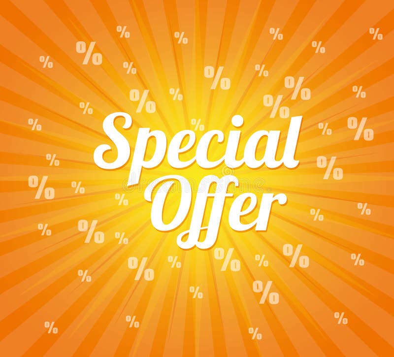 Special offer design. stock vector. Illustration of market - 58706849