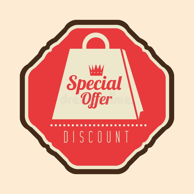 Special Offer Discount Retro Label Stock Vector - Illustration of ...