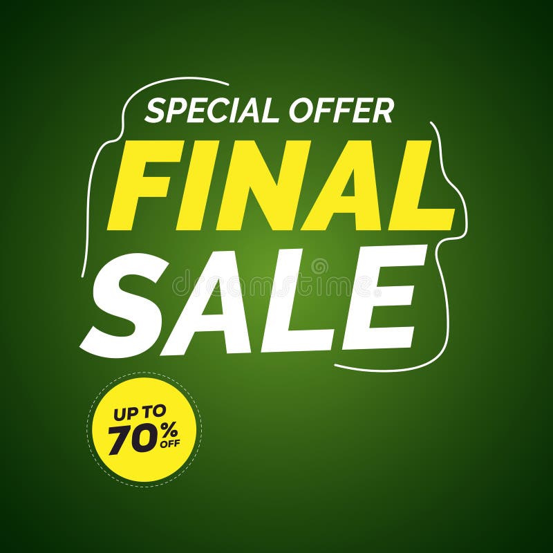 Special Offer Final Sale Banner, Limited Offer Vector Illustration ...