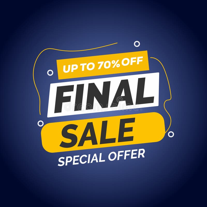 Special Offer Final Sale Banner, Limited Offer Vector Illustration ...