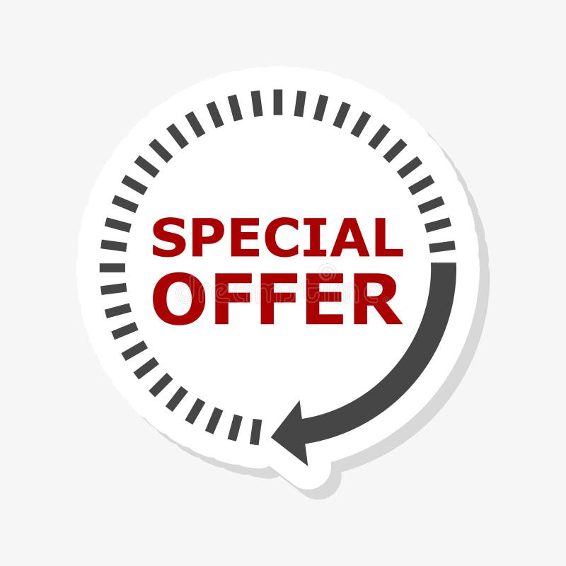 Special Offer Flat Design Web Sticker Stock Vector - Illustration of ...