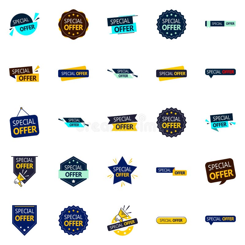 Special Offer 25 Flexible Vector Banners for Your Next Promotion Stock ...