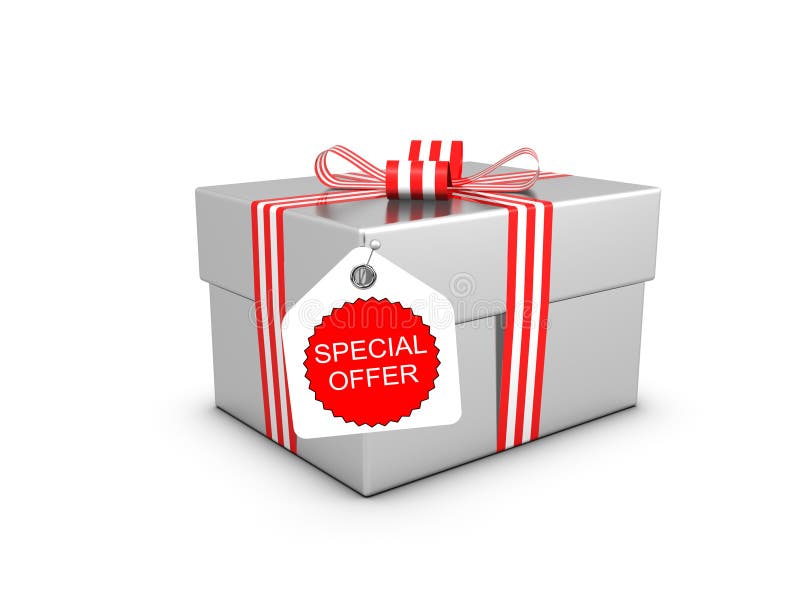 Special offer and gift box stock illustration. Illustration of ...