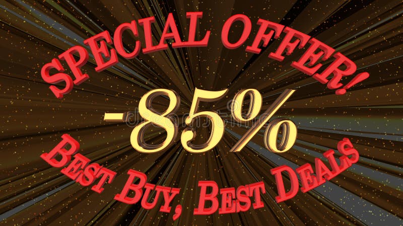 Special offer -85 stock illustration. Illustration of promotional ...