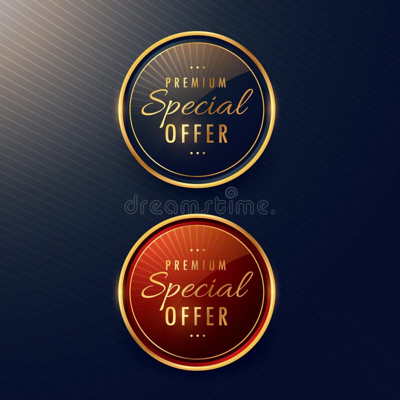 Special Offer Label Design Set Stock Vector - Illustration of promotion ...