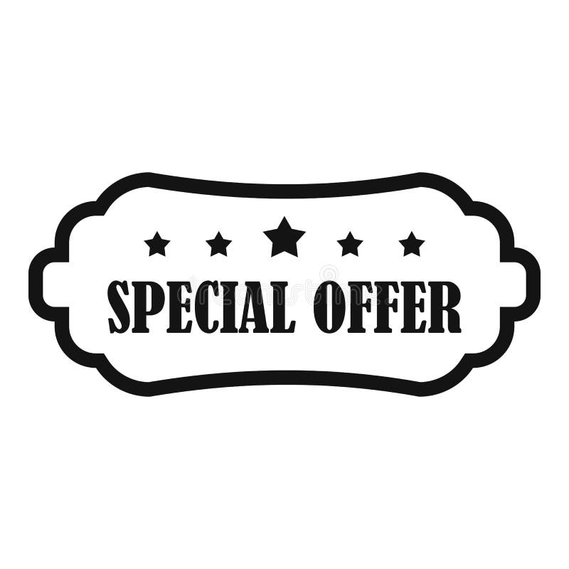 Special Offer Label Icon, Simple Style Stock Vector - Illustration of ...