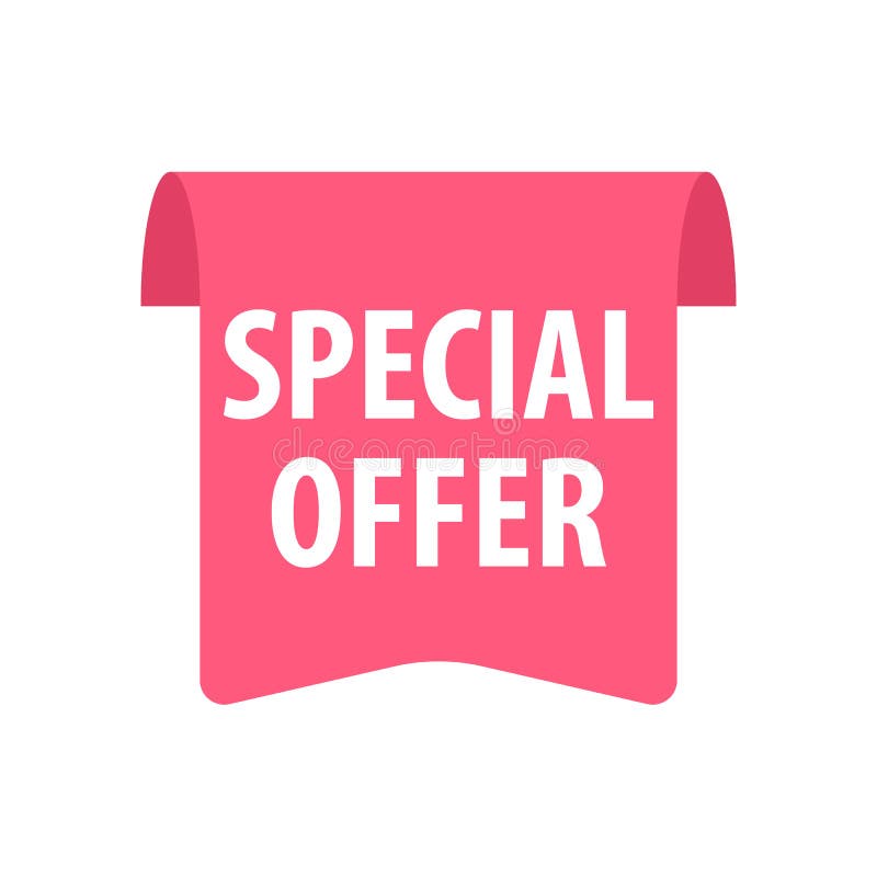 Special Offer Label. Isolated on White. Red Color Stock Vector ...
