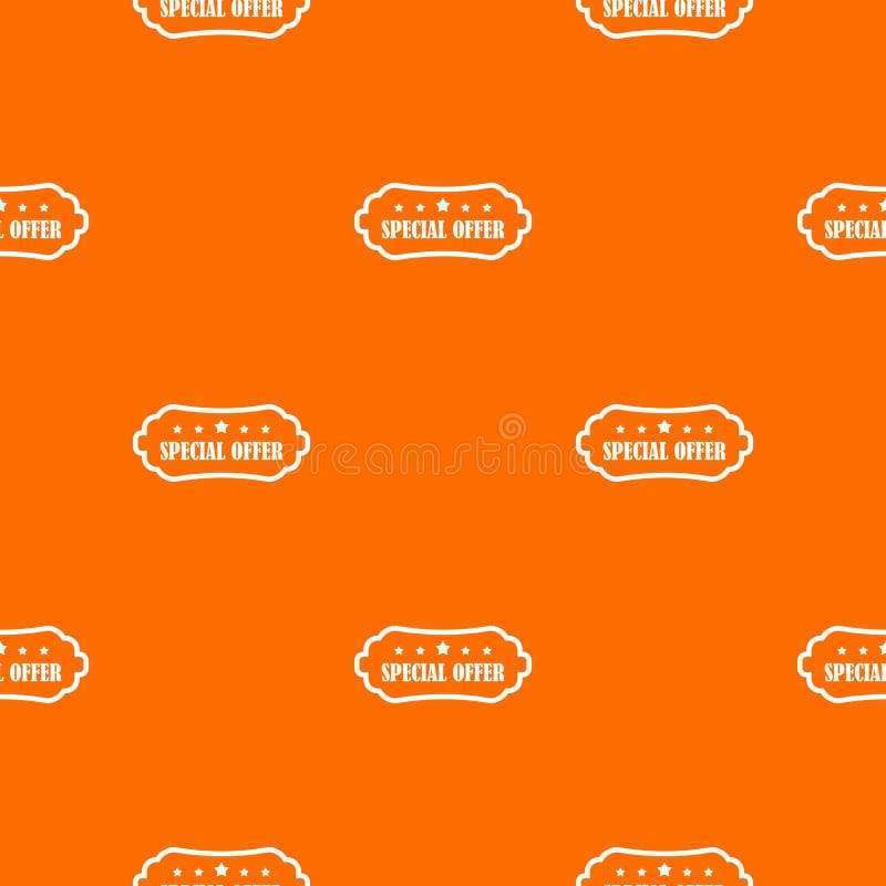 Special Offer Label Pattern Seamless Stock Vector - Illustration of ...