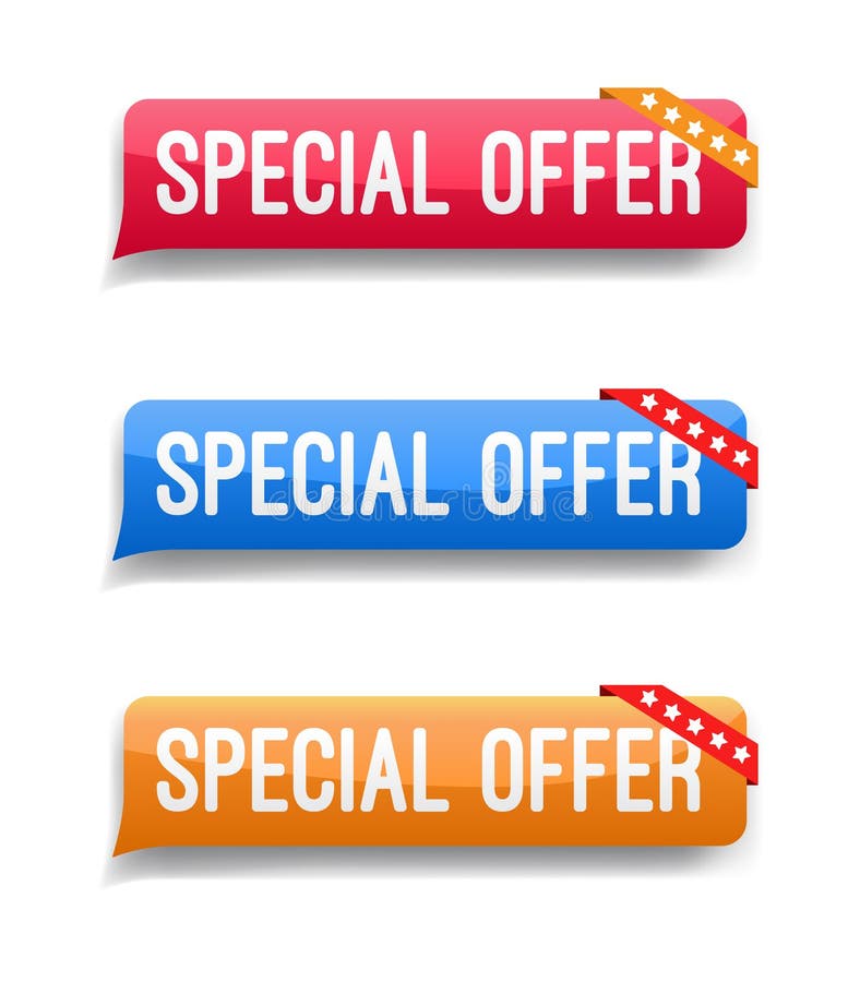 Special Offer Labels stock vector. Illustration of label - 198591577