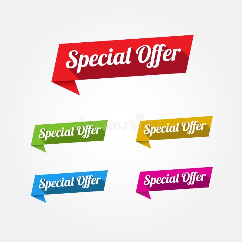 Special Offer Stickers stock vector. Illustration of iconos - 197110977