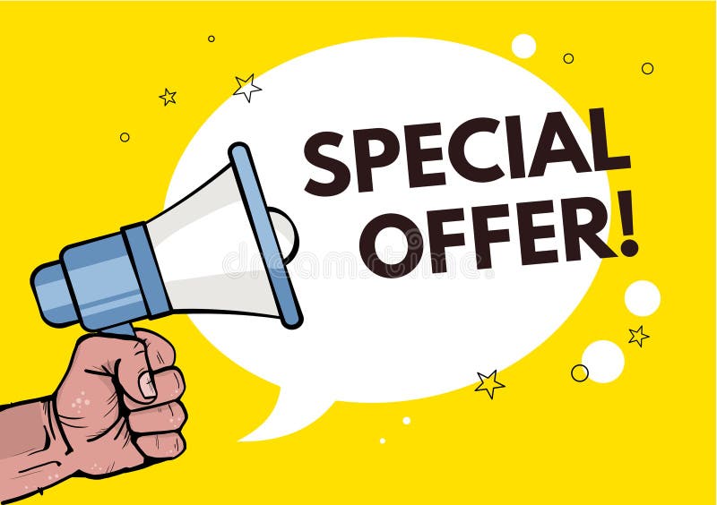 Special Offer, Megaphone,- Vector Illustration Stock Vector ...