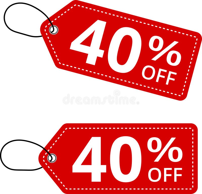 Special Offer Off Label or Price Tag on White Background, Vector ...