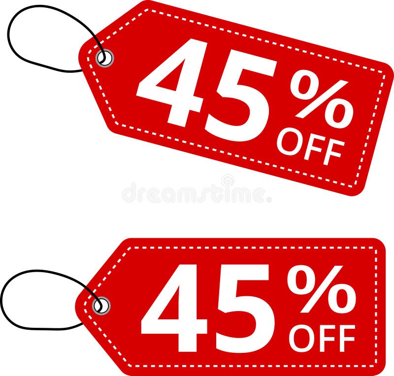 Special Offer Off Label or Price Tag on White Background, Vector ...