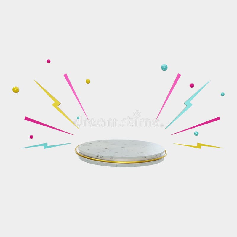 Special Offer Podium Product Display Isolated on White Background 3d ...