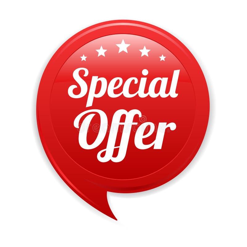 Special Offer Red Label stock vector. Illustration of sign - 198591683