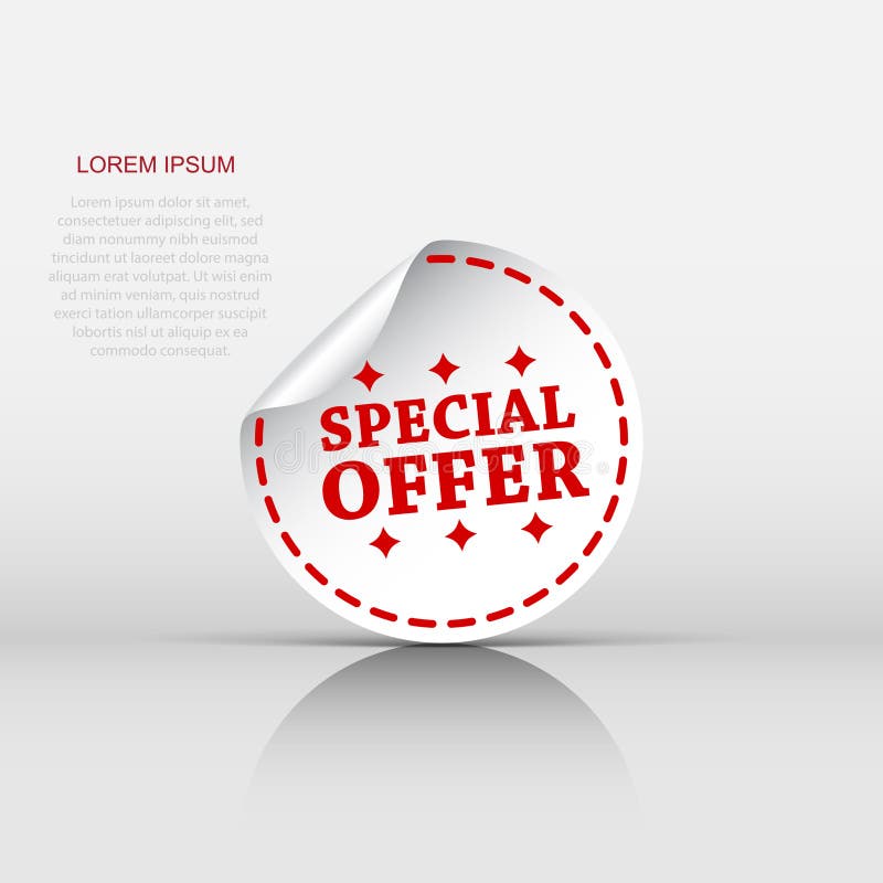 Special Offer Stickers. Vector Illustration on White Background Stock ...