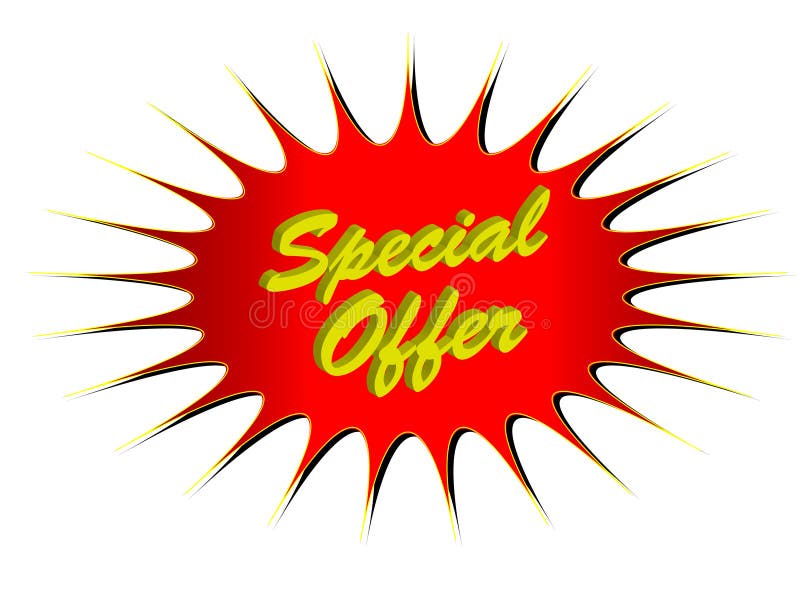 Special Offer Sign stock illustration. Illustration of memo - 5392729