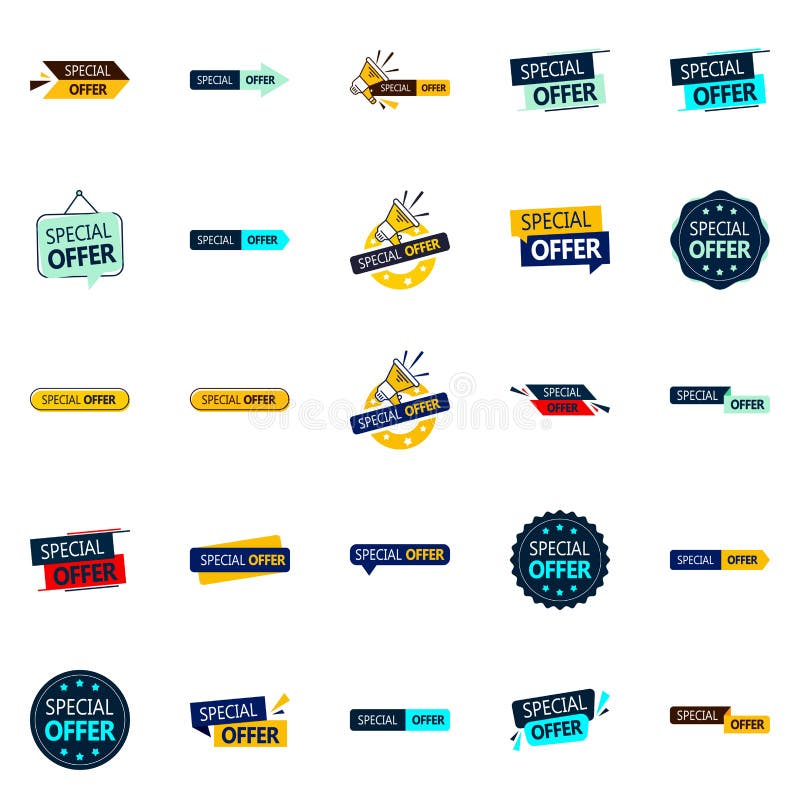 Special Offer 25 Vector Banners for Your Next Promotion Stock Vector ...