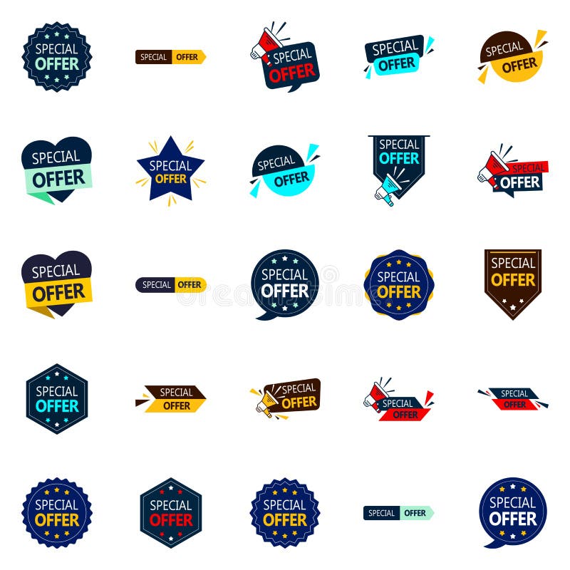 Special Offer 25 Vector Banners for Your Next Promotion Stock Vector ...