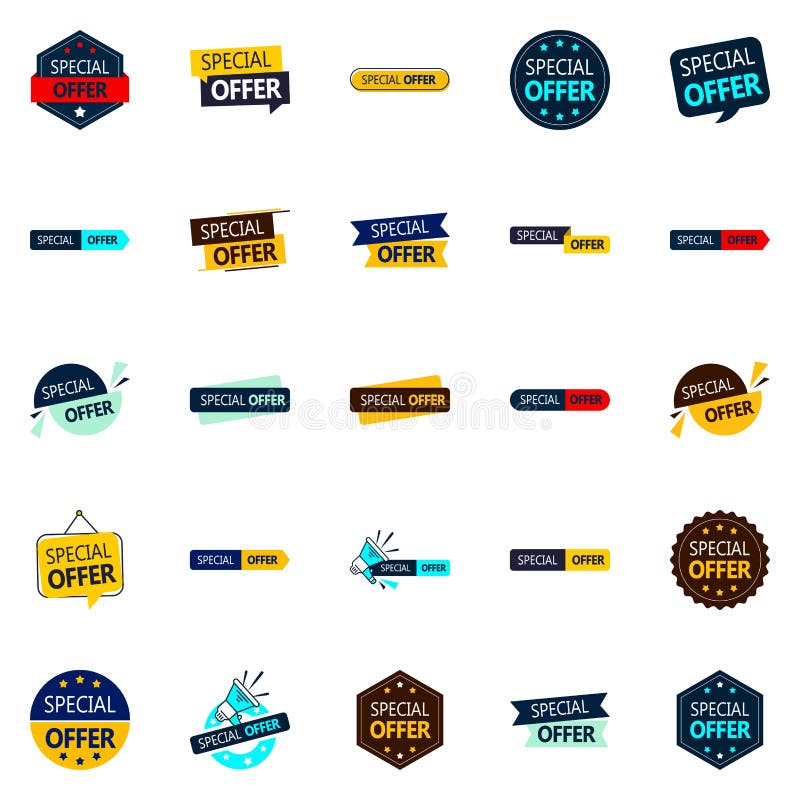 The Special Offer Vector Collection 25 Dynamic Designs for Branding and ...