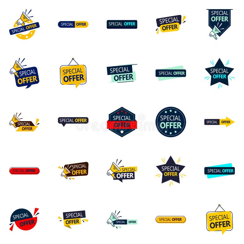 Special Offer Vector Pack 25 Eye Catching Designs for Your Marketing ...
