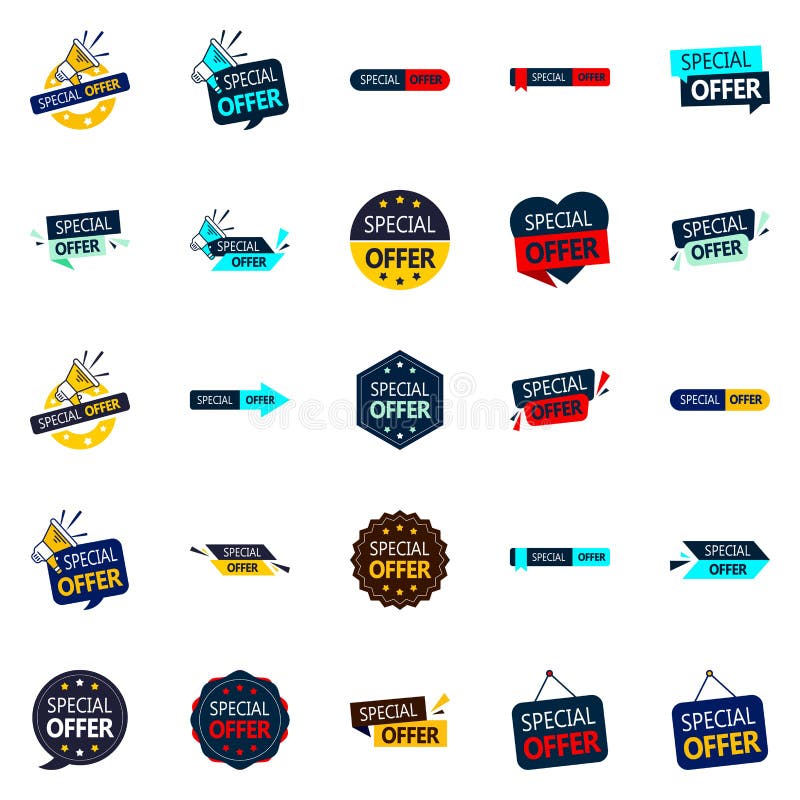 Special Offer Vector Pack 25 Eye Catching Designs for Your Marketing ...