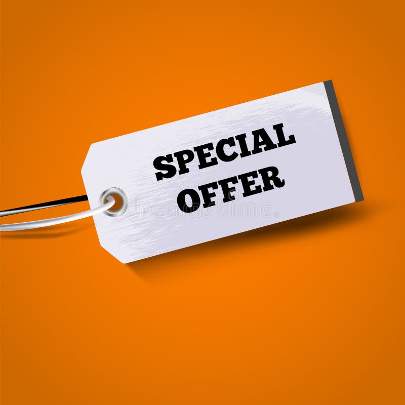 Special Offer - Vector Paper Tag Sticker Stock Vector - Illustration of ...