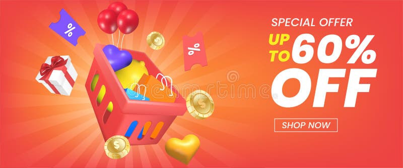 Special Offer Website Banner Design Stock Vector - Illustration of ...