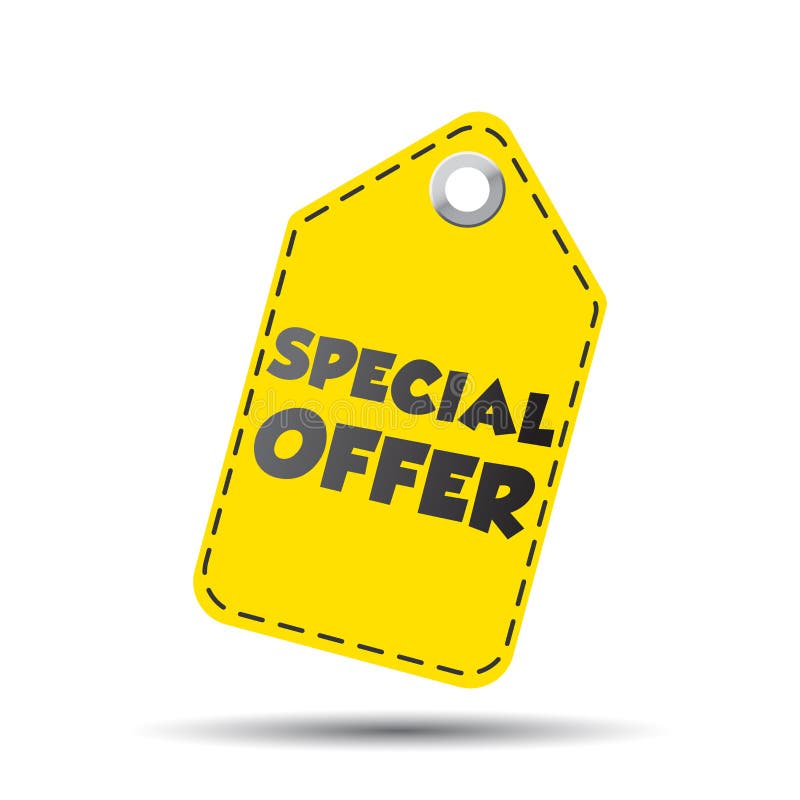 Special Offer Yellow Hang Tag. Vector Illustration Stock Vector ...